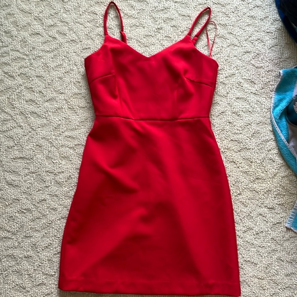 Dresses | Red Sexy Mini Body Hugging Dress | Poshmark